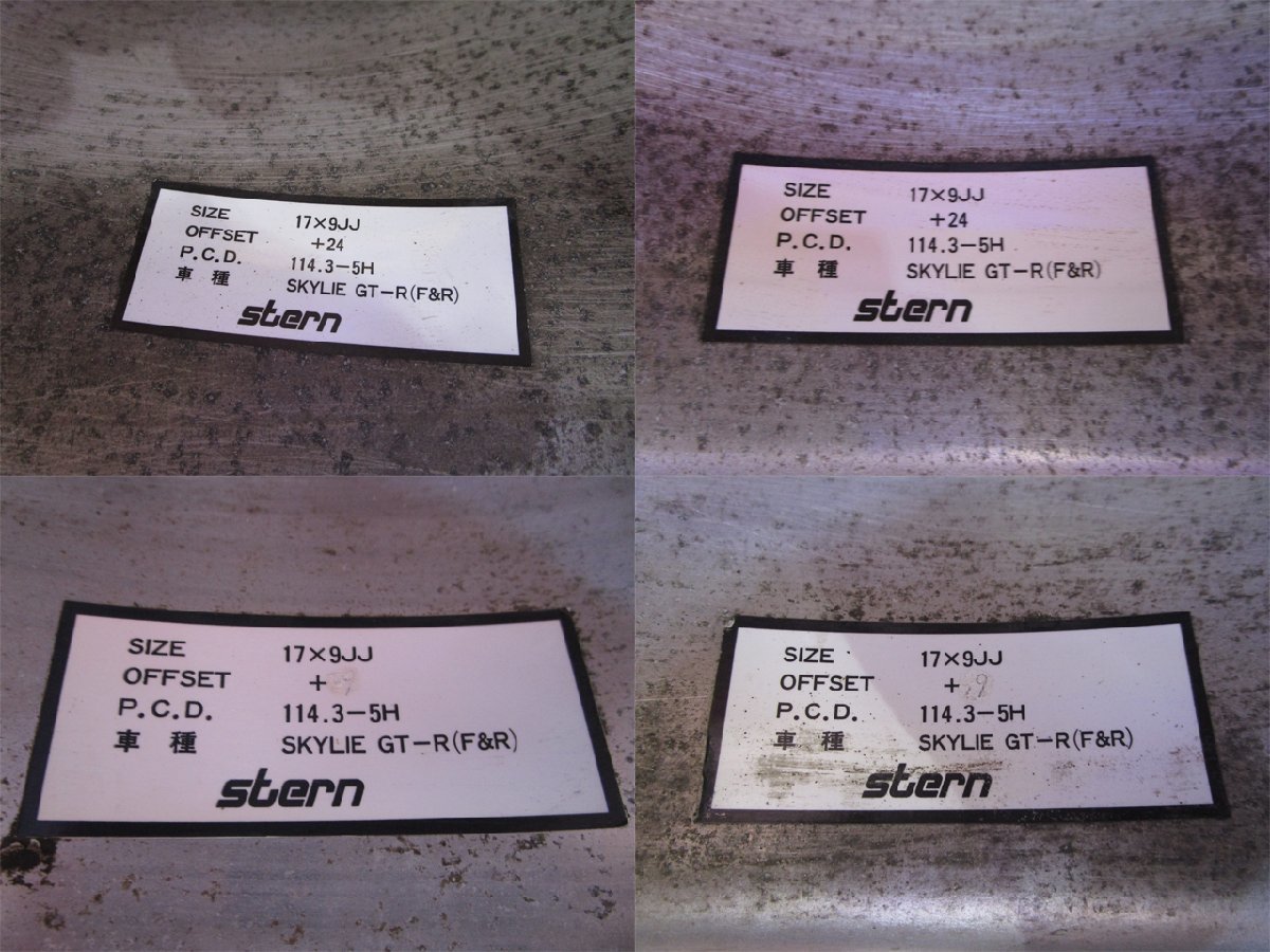 FORTECS STERN FACE-2 17インチ シルビア スカイライン GT-R JDM 9J +19/+24 5H114.3 ...