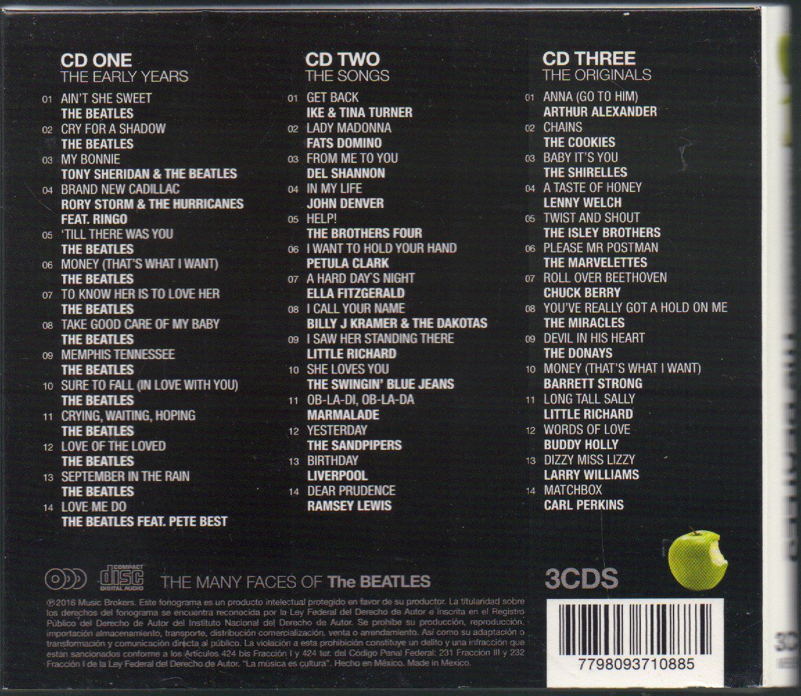 THE MANY FACES OF The BEATLES ザ ビートルズ 3CD Ike/Tina Turner/John Denver ...