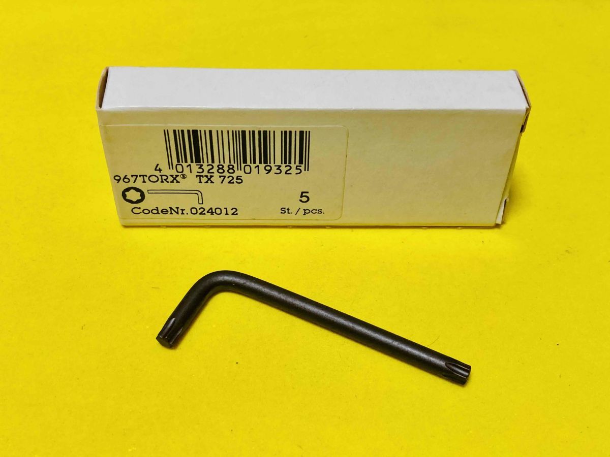 Wera 967/TX725 ショートTORXレンチ 単品 TX25(トルクスレンチ)｜売買されたオークション情報、yahooの商品情報をアーカイブ公開 - オークファン（aucfan.com）