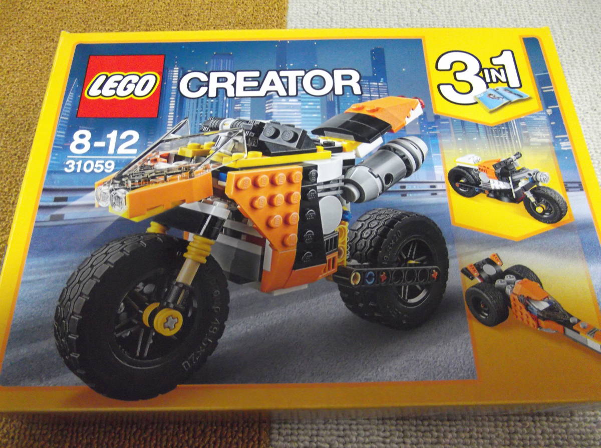 超 レゴクリエイターLEGO CREATOR 3in1/31059：ストリートバイク イエロー系 3パターン/8歳(LEGO)｜売買された ...