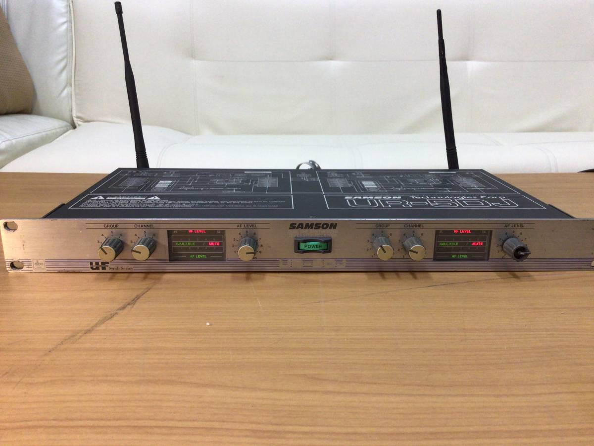 SAMSON B帯ワイヤレス受信機 UR-5DJ② 動作しますがジャンク扱い(レコーディング、PA機器)｜売買されたオークション情報 ...