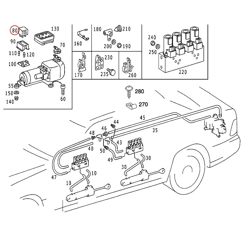 URO製 ベンツ W140 マルチパーパスリレー/マルチリレー 0015427419 300SE 500SE 600SE S280 S320 ...