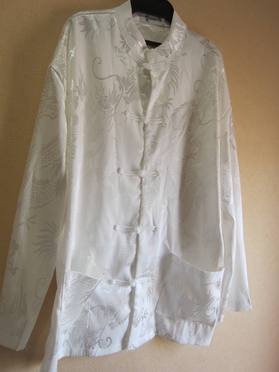 DASHAYU ドラゴン柄 龍 チャイナシャツ メンズ L チャイナ服 シャツ カットソー トップス 民族 メ16032(Lサイズ)｜売買され ...