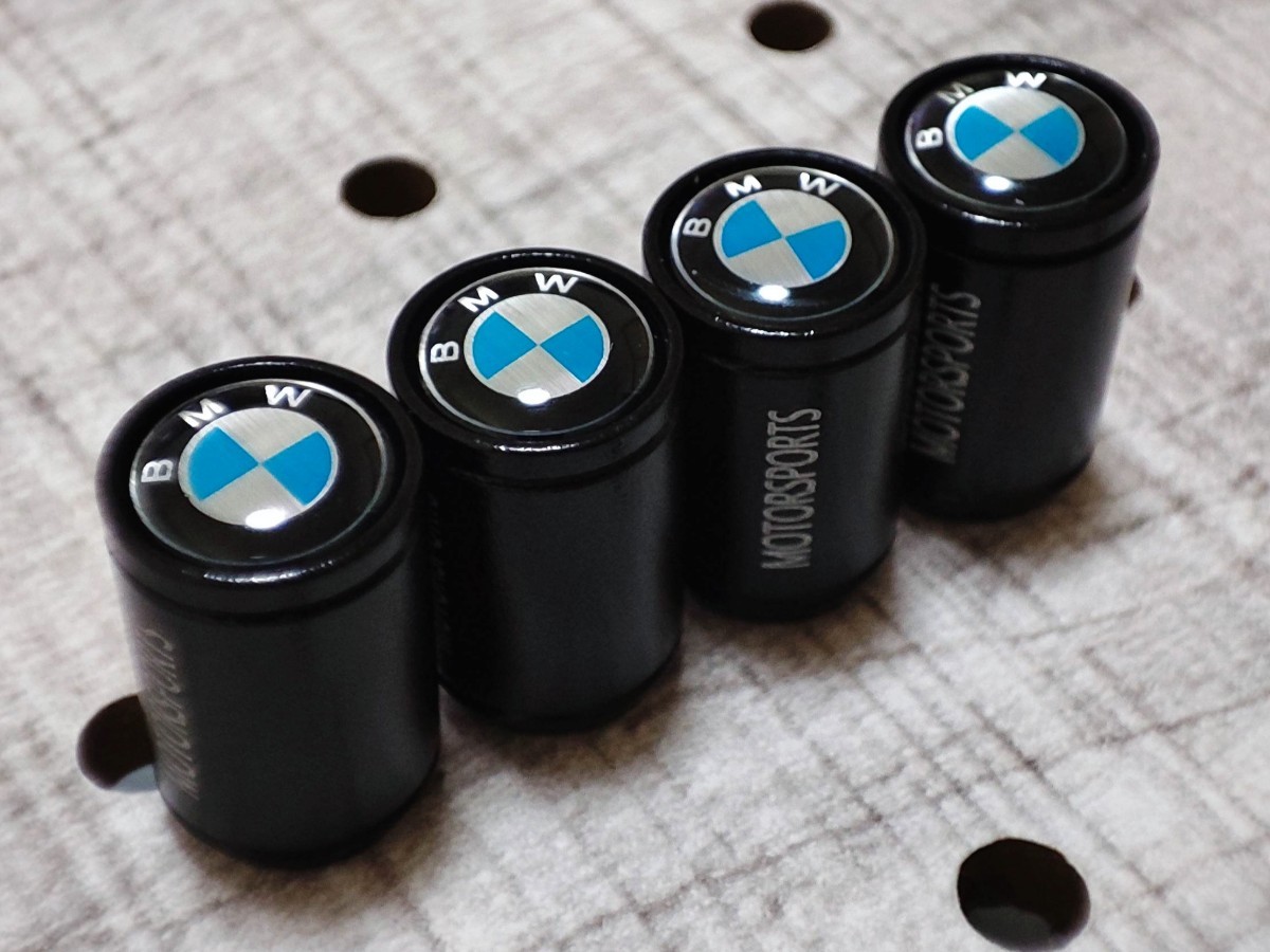 BMW BIGエアーバルブキャップ 4P ブラック MPerformance MSport MPower E36 E39 E46 E60 E90 F10 F20 F30 ...