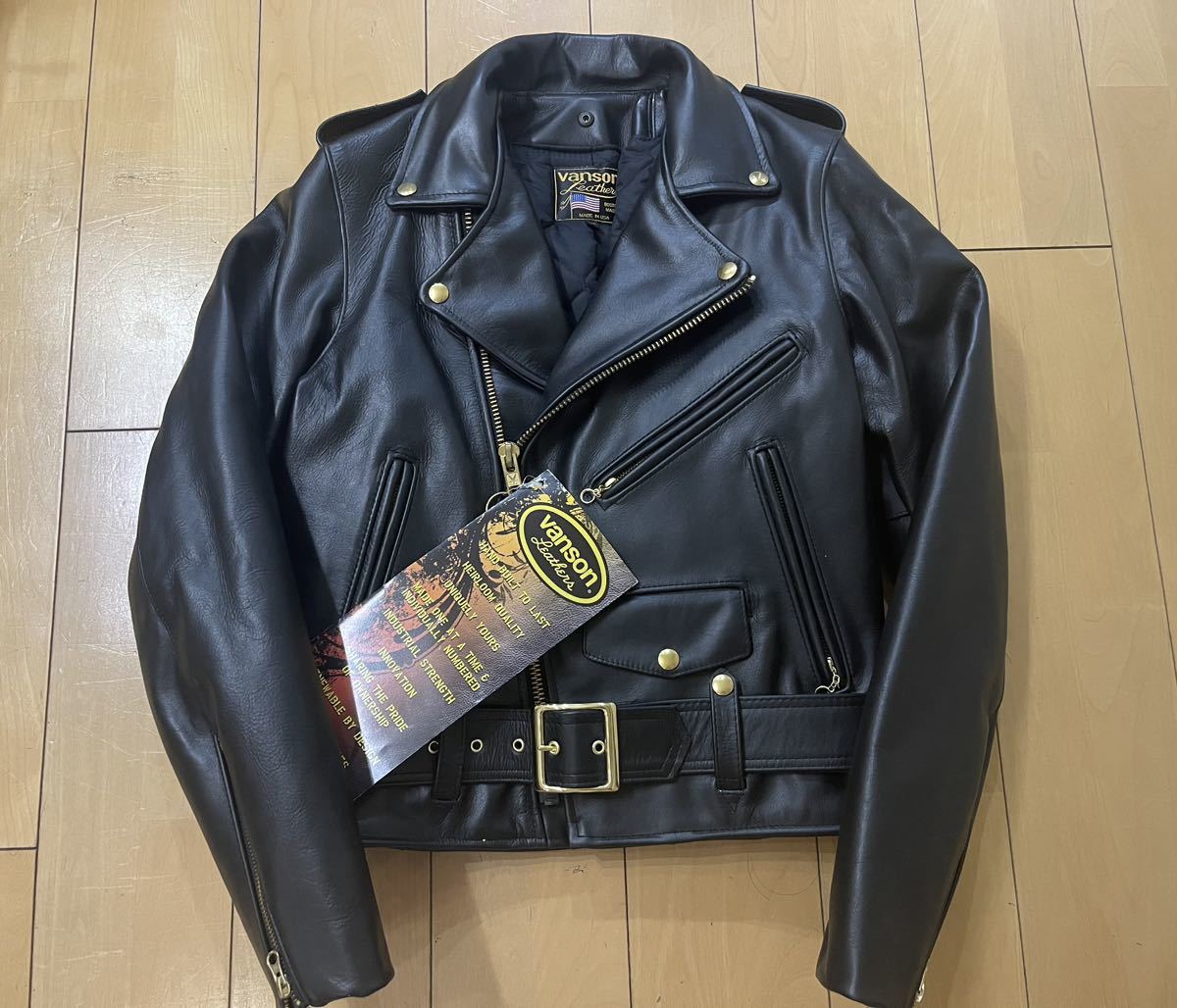 VANSON バンソン C2 ダブルライダース 36 USA製(ライダースジャケット)｜売買されたオークション情報、yahooの商品情報をアーカイブ公開 - オークファン（aucfan.com）