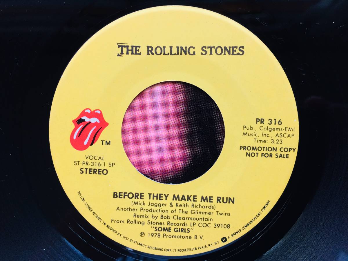 〇THE ROLLING STONES 本物 USオリジナルプロモ STEREO/MONO BEFORE THEY MAKE ME RUN 7inch 45 PR 316 ローリングストーンズ ...