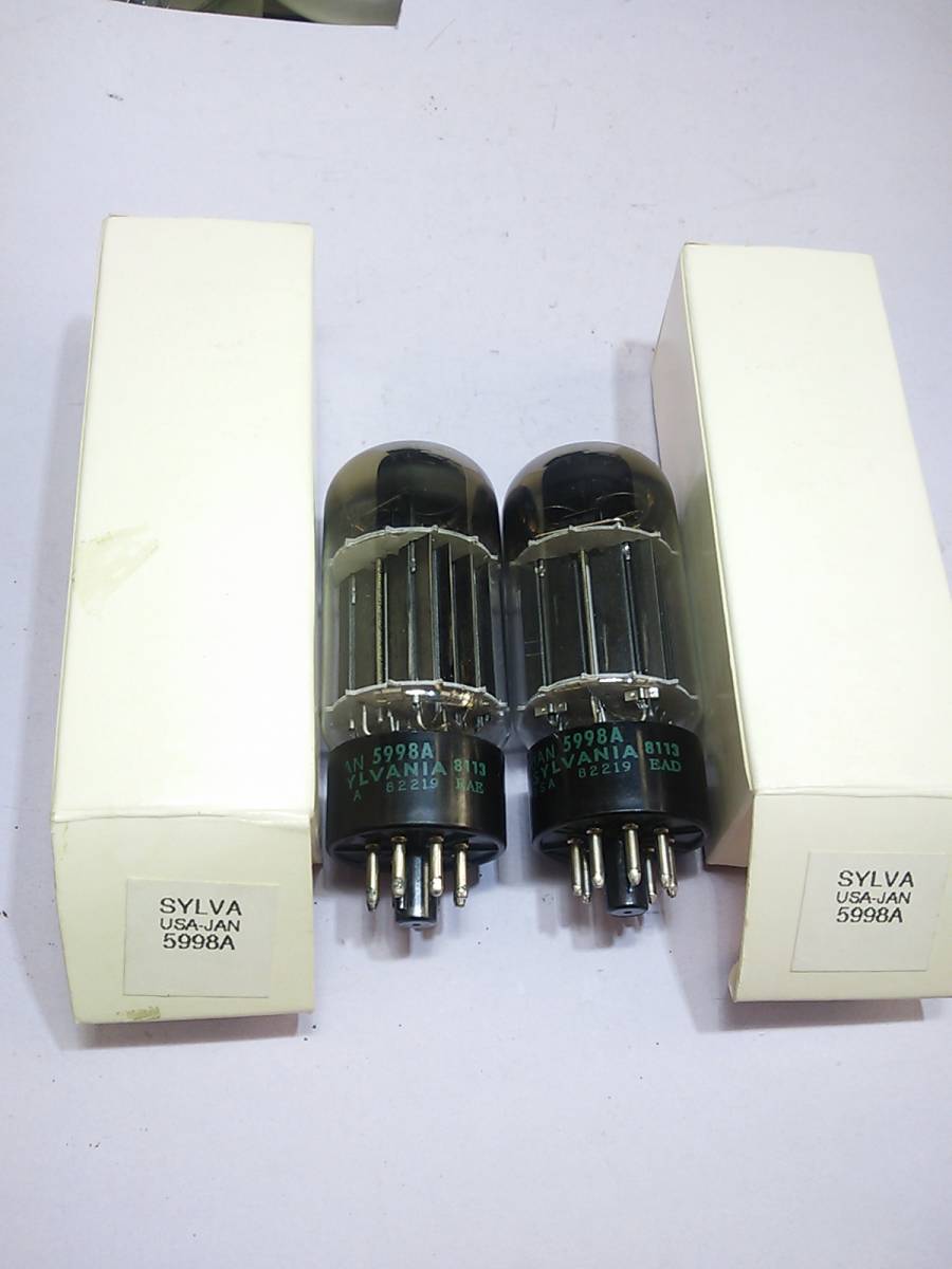 真空管 5998A シルバニア データ付 WE421互換 同一ロッド 2本(真空管)｜売買されたオークション情報、yahooの商品情報を ...