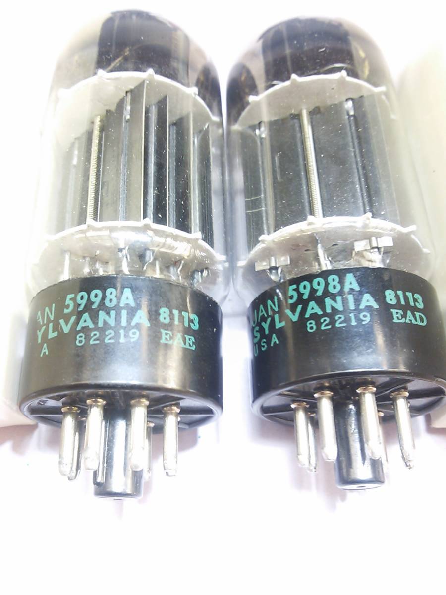 真空管 5998A シルバニア データ付 WE421互換 同一ロッド 2本(真空管)｜売買されたオークション情報、yahooの商品情報を ...
