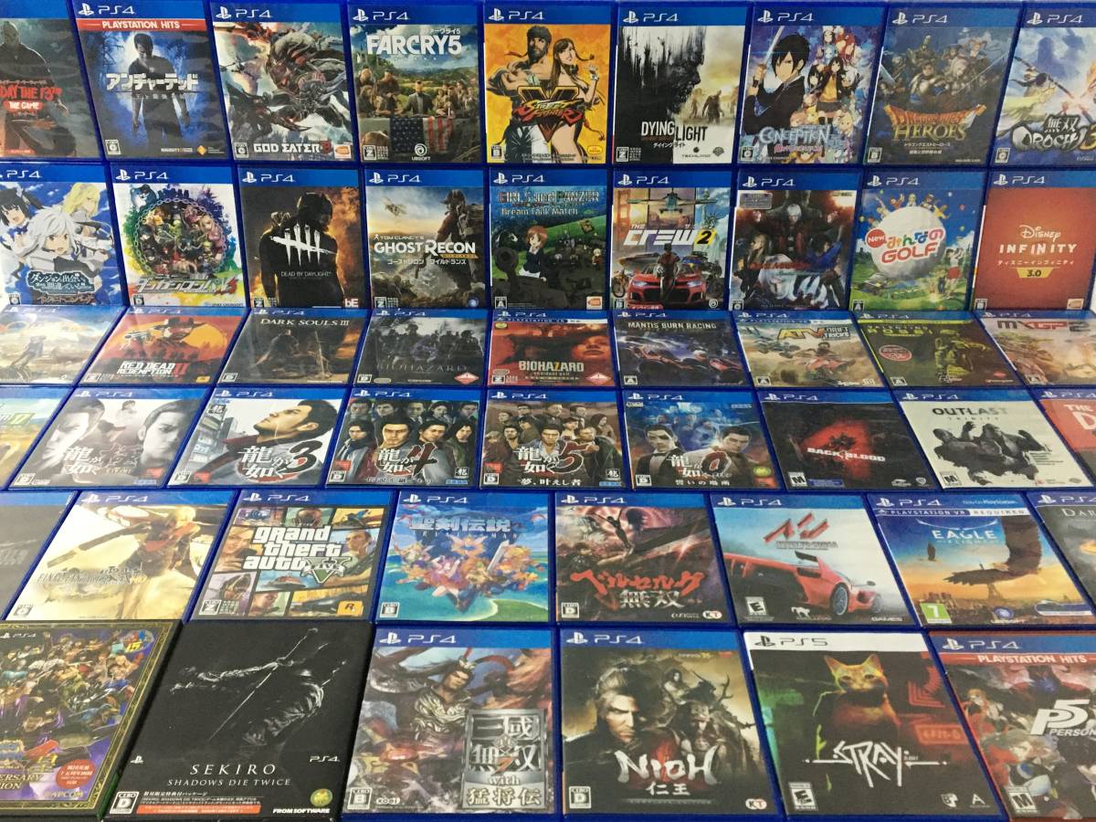 Y446 PS5 PS4 ソフト ダブり無し 50本 まとめ売り STRAY 戦国BASARA4 皇 SEKIRO 真 三国無双7 with 猛将伝 OUTLAST TRINITY GTA5 ...