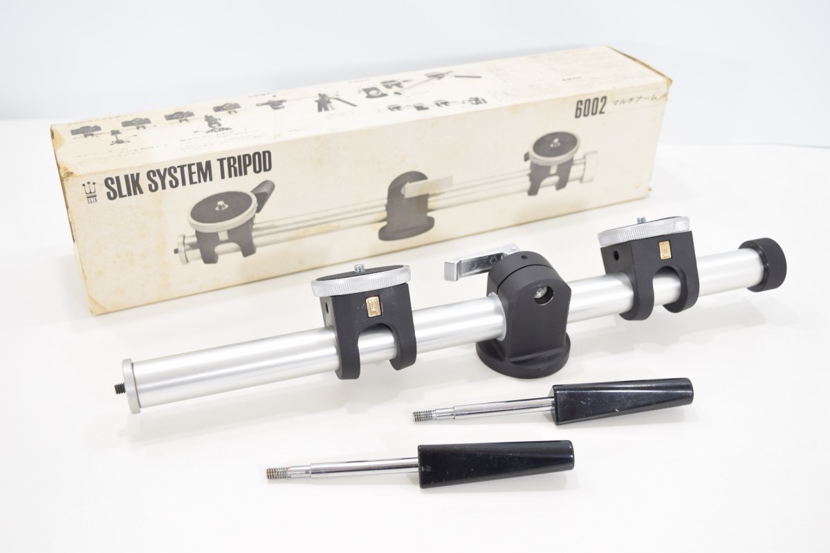 SLIK スリック SYSTEM TRIPOD 6002 マルチアーム 俯瞰 撮影 雲台 三脚 カメラ アクセサリー 写真 / 鉄ちゃんバー ...