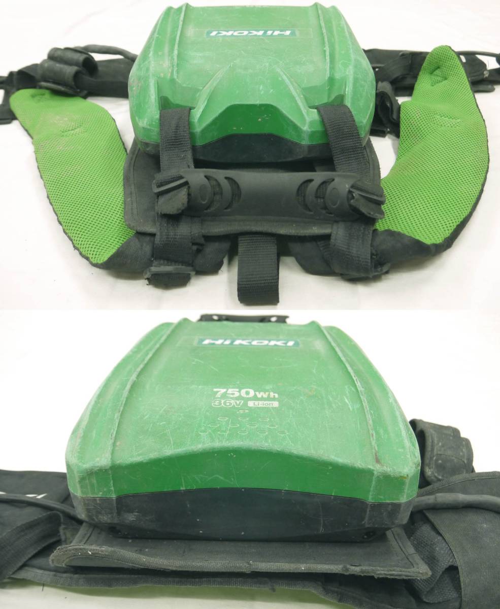 H504 HiKOKI ハイコーキ 背負式電源 BL36200 750Wh DC36V Li-ion 20.4Ah ポータブル電源 工機 ...