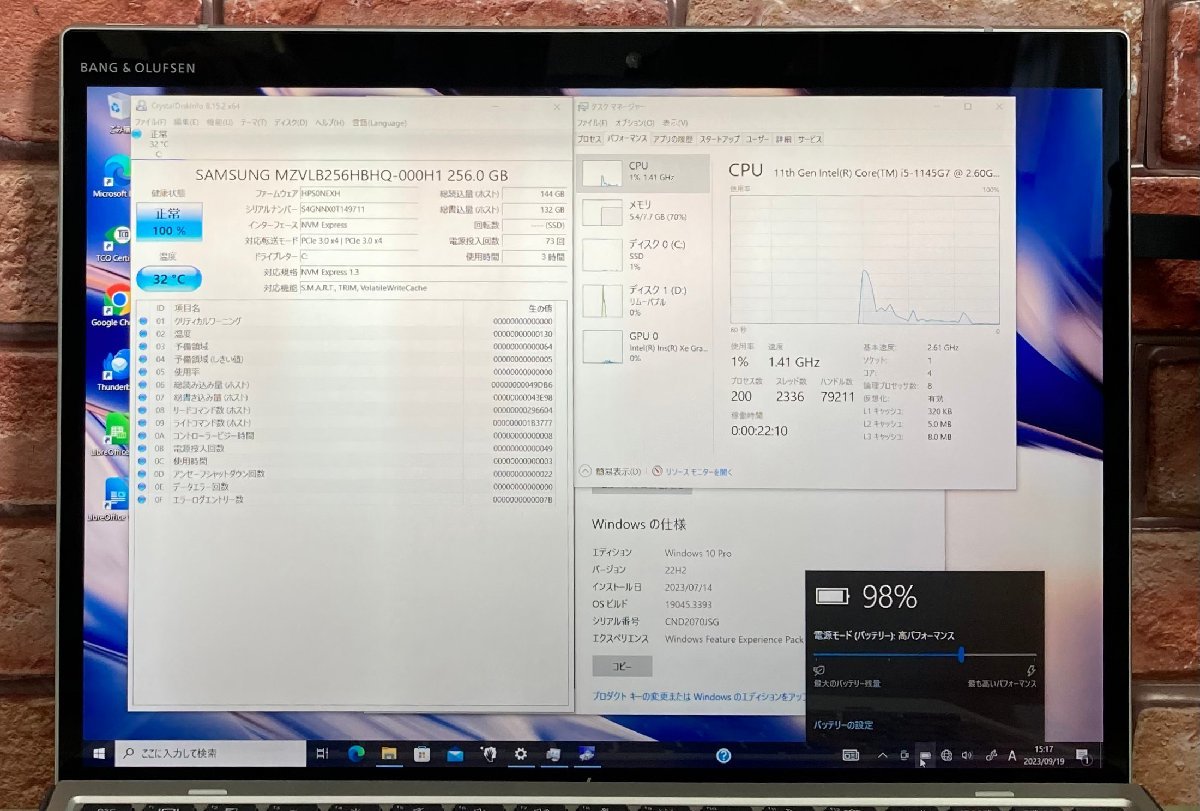1円 HP ELITE X2 G8 vPro TABLET / 第11世代 Core i5 1145G7 2.60GHz / メモリ 8GB ...