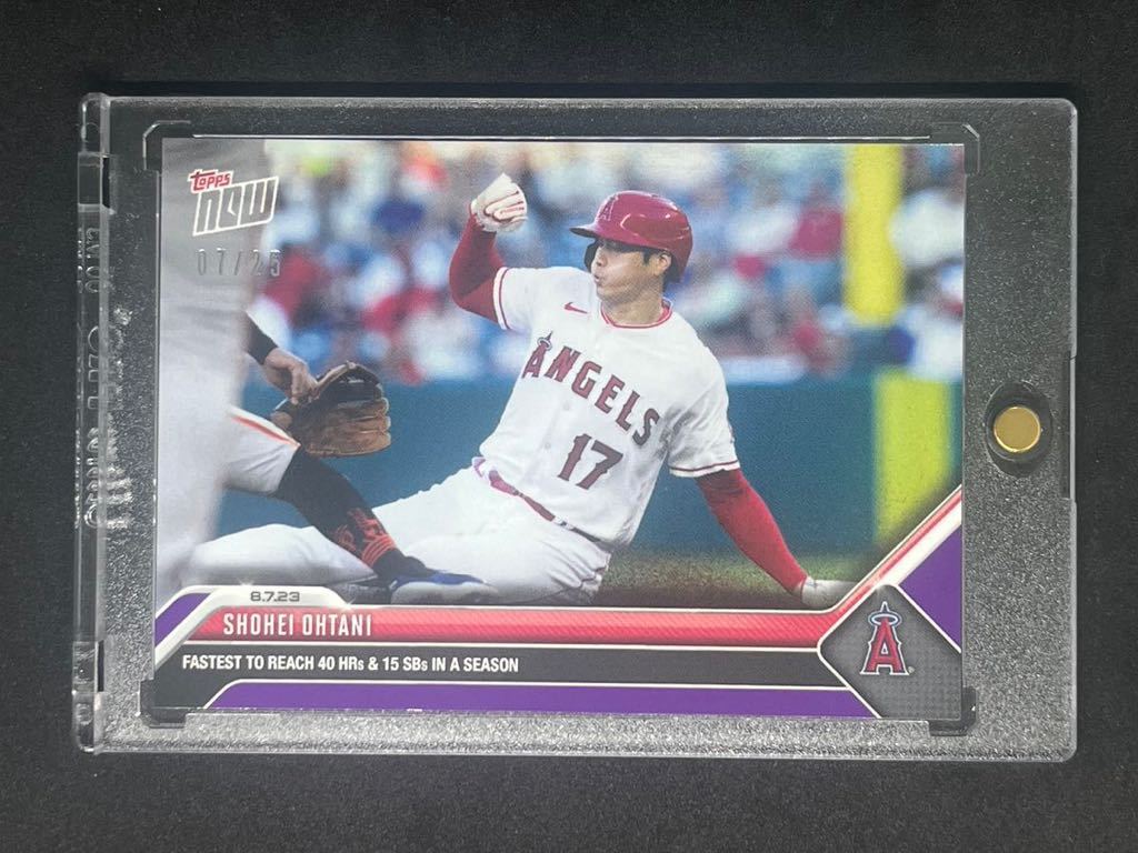 25枚限定 Topps Now 大谷翔平 パープルパラレル Shohei Ohtani エンゼルス シリアル MVP WBC 侍ジャパン ...