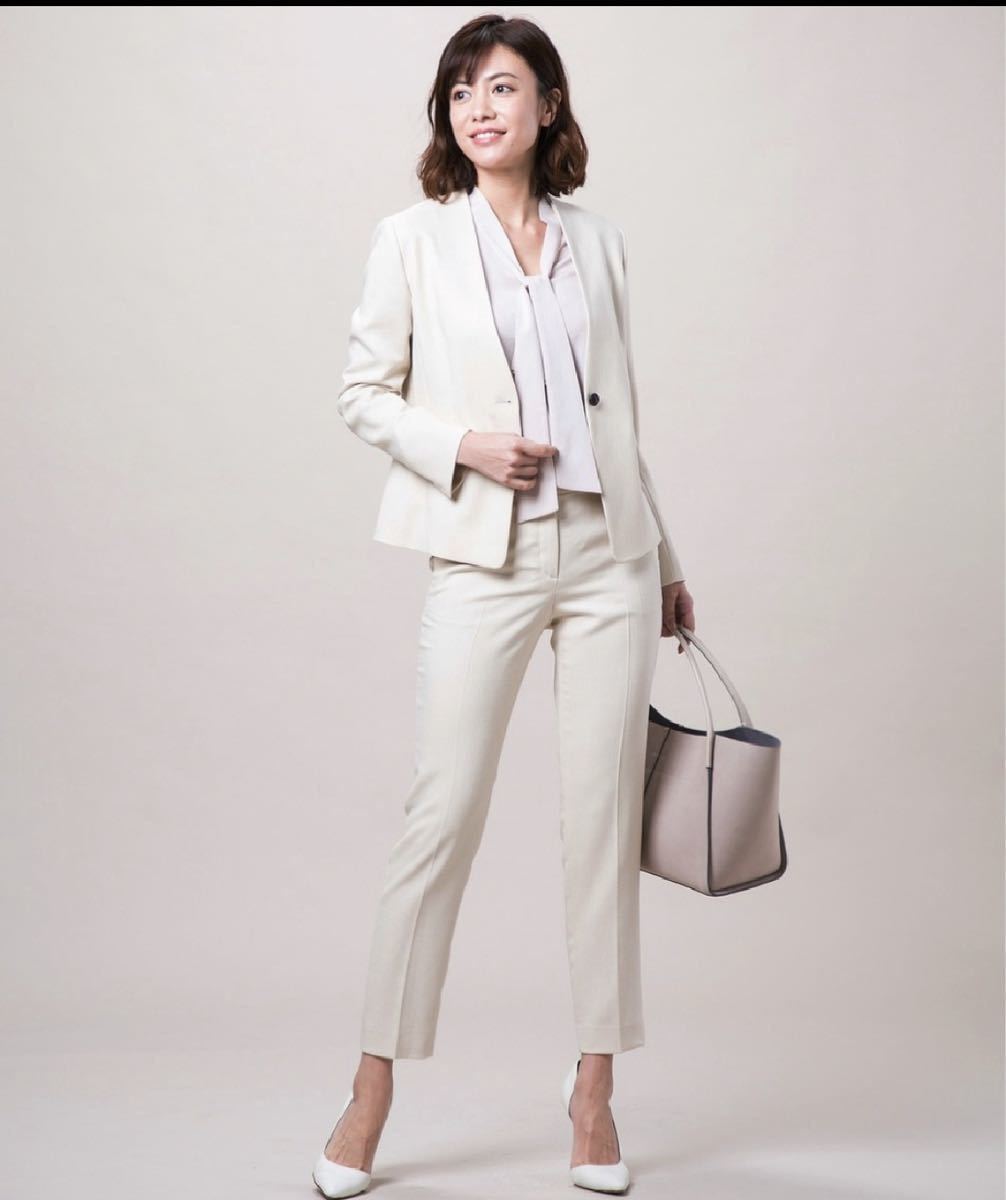 iCB セットアップ スーツ ノーカラージャケット テーパードパンツ(iCB)｜売買されたオークション情報、yahooの商品情報をアーカイブ公開 - オークファン（aucfan.com）