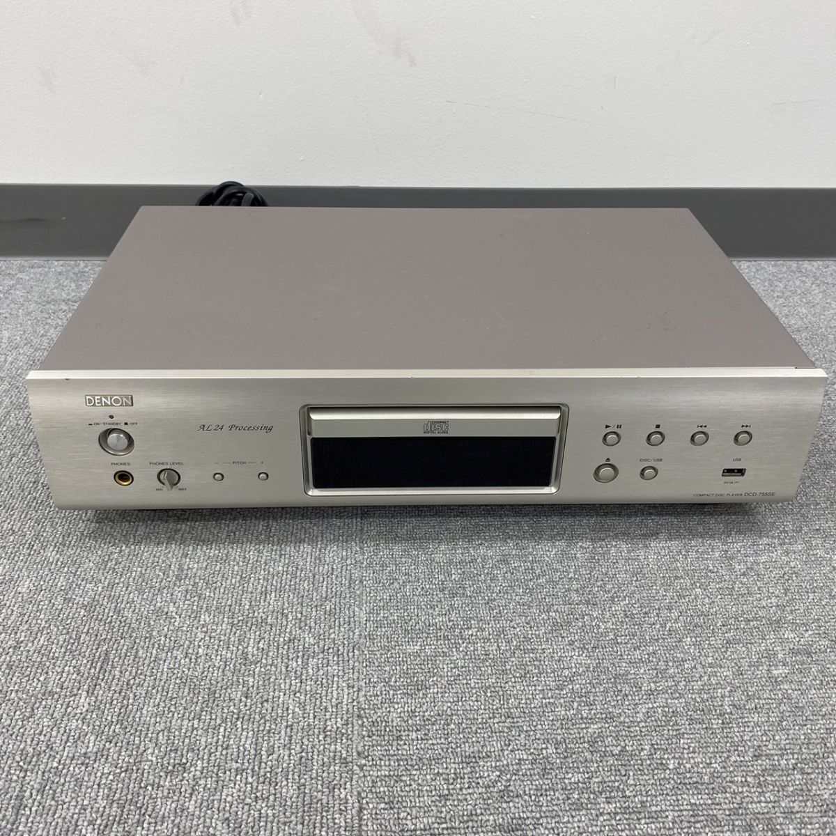 C055-CH1-63 DENON デノン CDレイヤー AL24 Processing 2010年製 DCD－755SE 通電確認済み ...