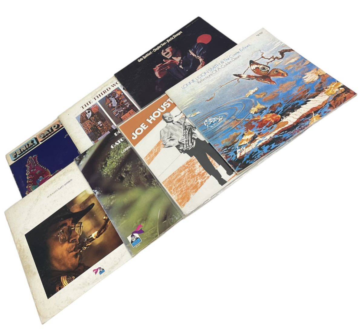 ジャズ LPレコード まとめ7点 FENIX Gato Barbieri Lonnie Liston Smith Joe Houston LP ...