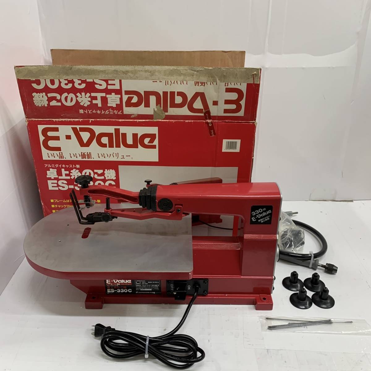 h53508 E-Value イーバリュー 卓上糸のこ機 ES-330C 電動工具 藤原産業 工具 DIY 糸のこ盤(糸のこ盤)｜売買されたオークション情報、yahooの商品情報をアーカイブ ...