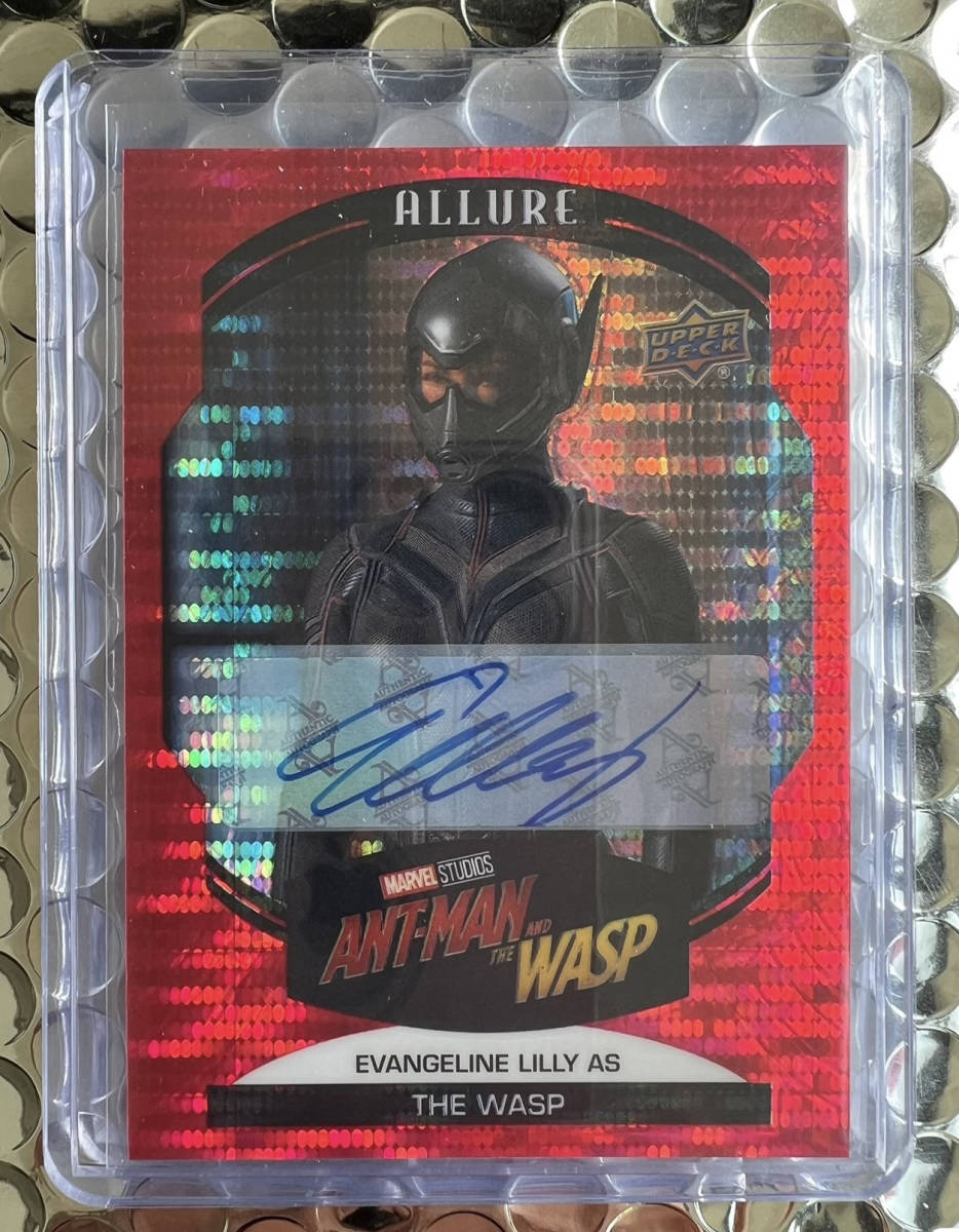 マーベル 2022 Upper Deck Marvel Studios EVANGELINE LILLY As THE WASP 直筆サイン ...