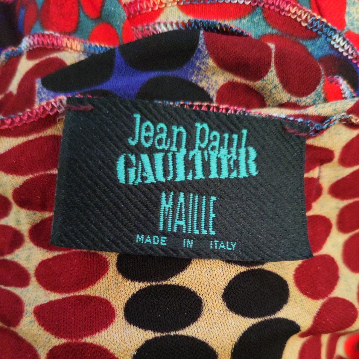 AW1995 jean paul gaultier MAD MAX CYBER DOTS MESH DRESS ゴルチェ サイバードット ...