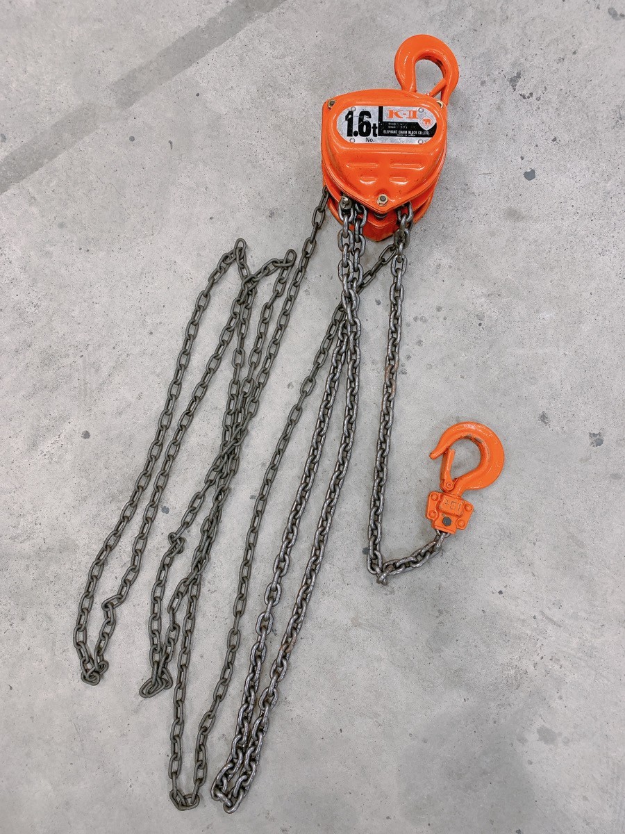 ELEPHANT CHAIN BLOCK 1.6t K-Ⅱ 象印 チェーンブロック チェンブロック レバーブロック 引取歓迎/茨城 ...