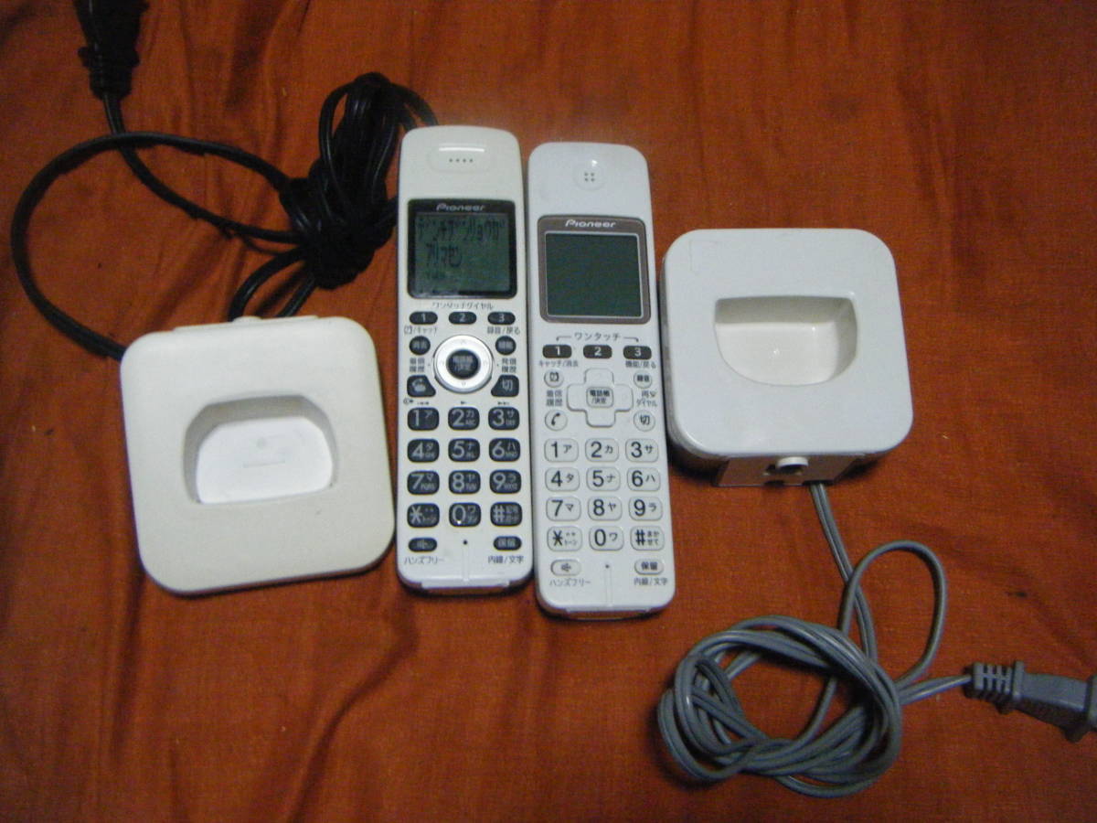 パイオニア Pioneer TF-EK30-W TF-EK3000-WK 子機2台(電話機一般)｜売買されたオークション情報、yahooの商品 ...