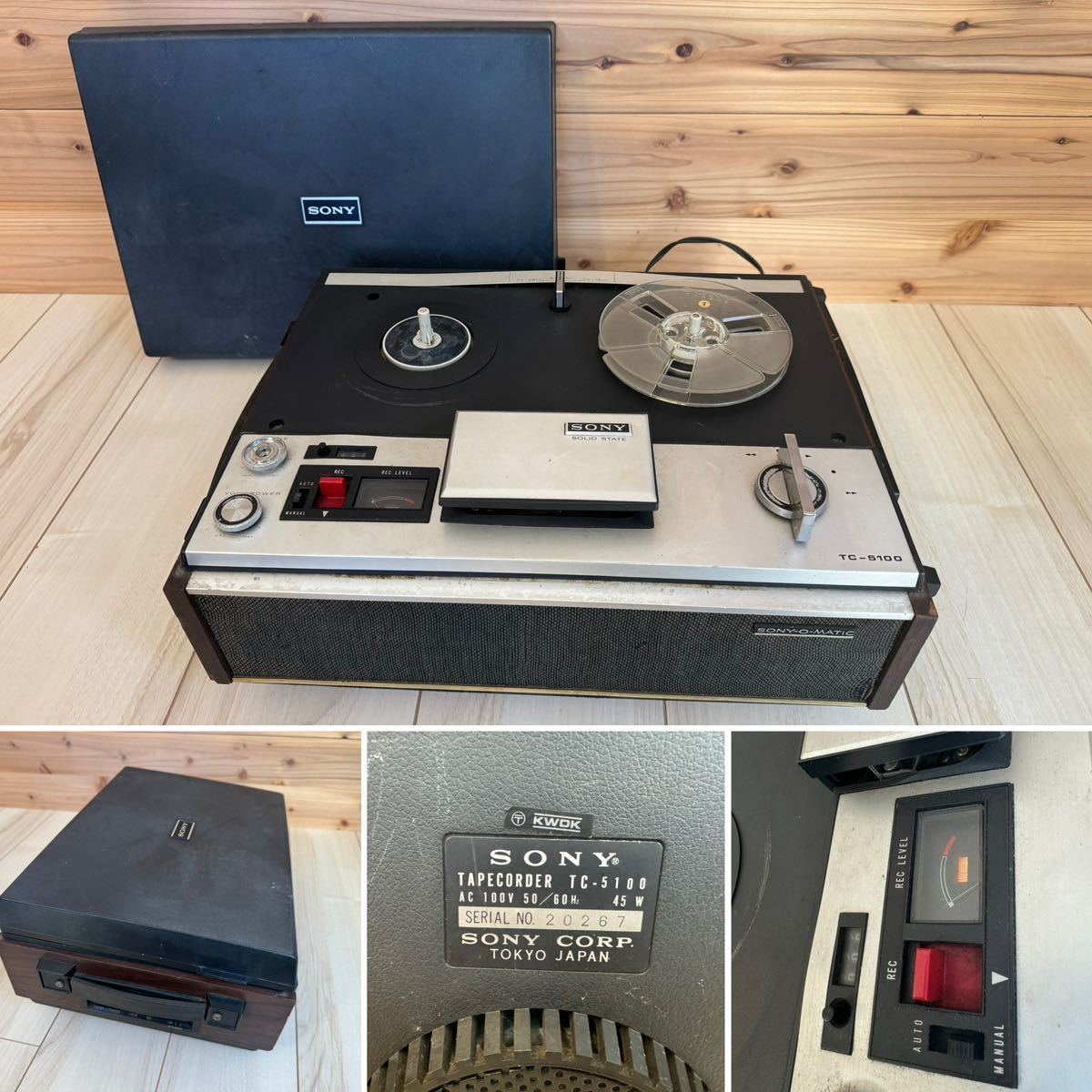 SONY ソニー SONY-O-MATIC オープンリールデッキ TC-5100 音響機器(オープンリールデッキ)｜売買されたオークション情報 ...