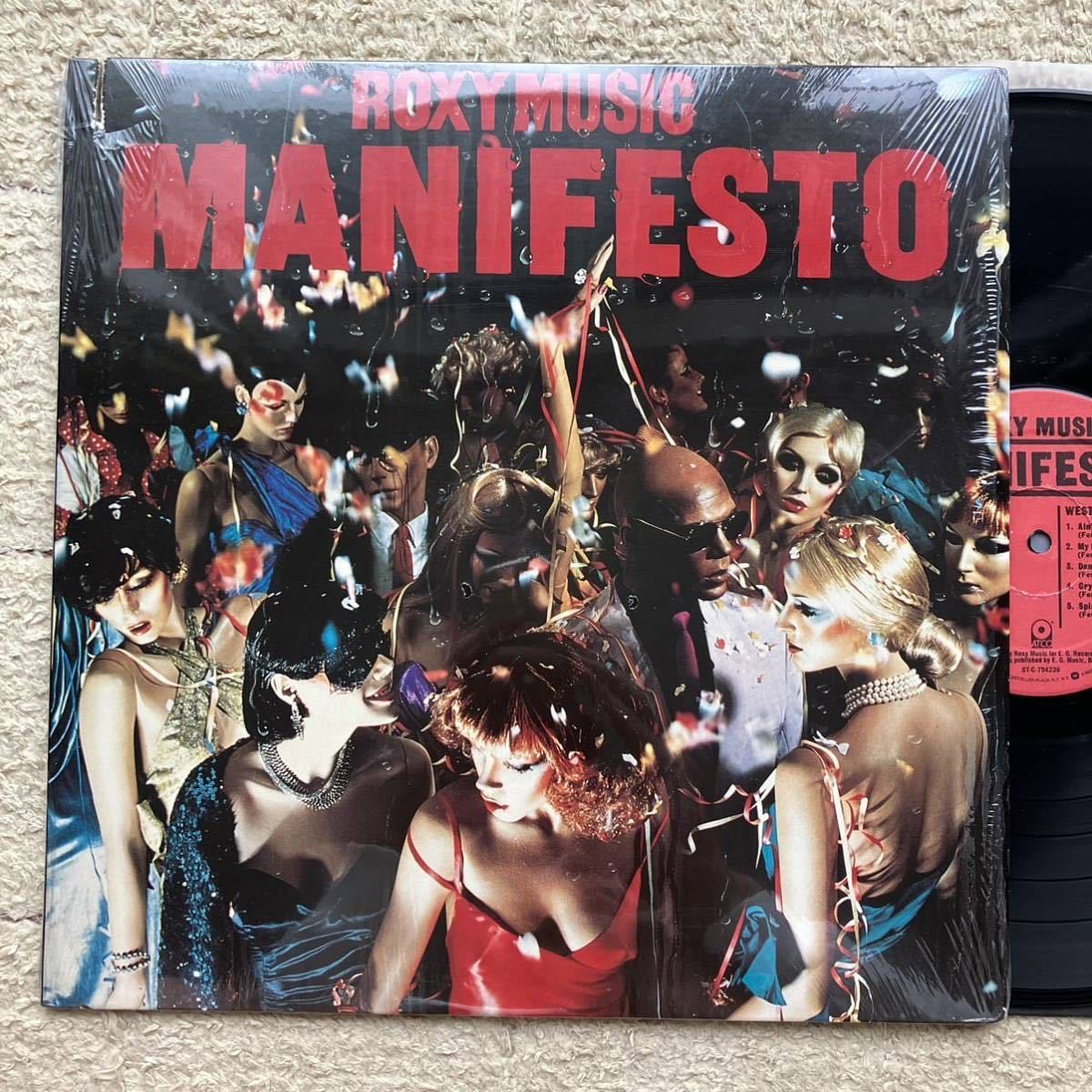シュリンク付き ほぼ NM US盤 LP Roxy Music ロキシー ミュージック Manifesto 1979年 SD 38-114 Electronic Rock(Roxy Music ...