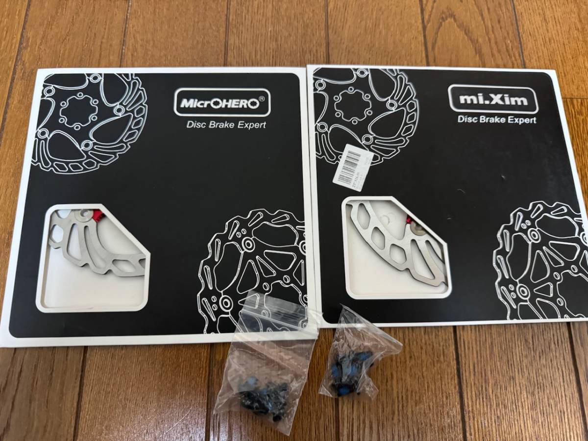 品 Micro HERO 140mm mi.Xim 160mm ディスクローター 各1枚の合計2枚 赤 / レッド(ディスクブレーキ)｜売買されたオークション情報、yahooの商品情報を ...