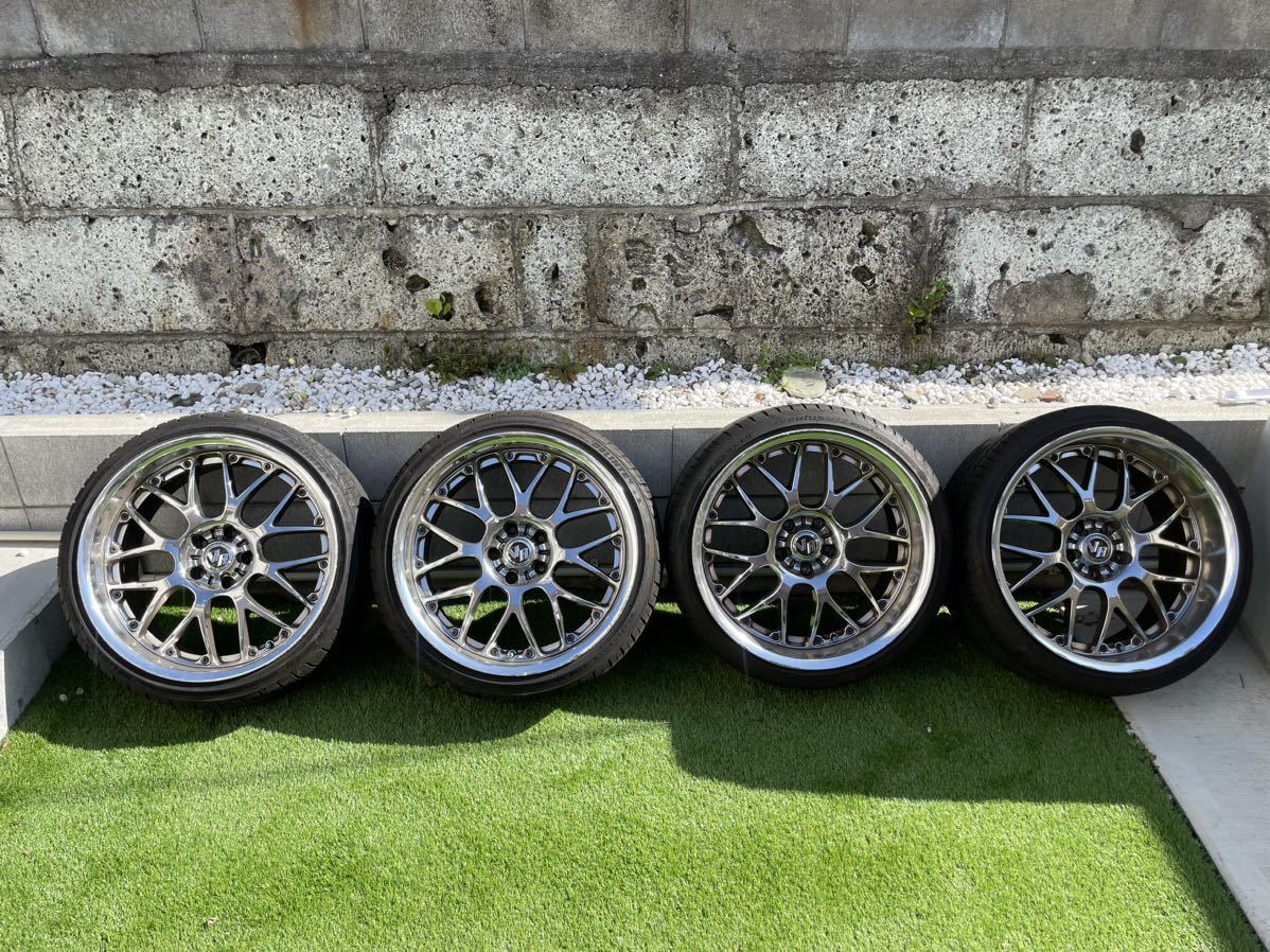 RAYS VOLK RACING SF-WINNING 19インチ 9.5J 114.3 5穴 10.5J 235/35R19 265 ...