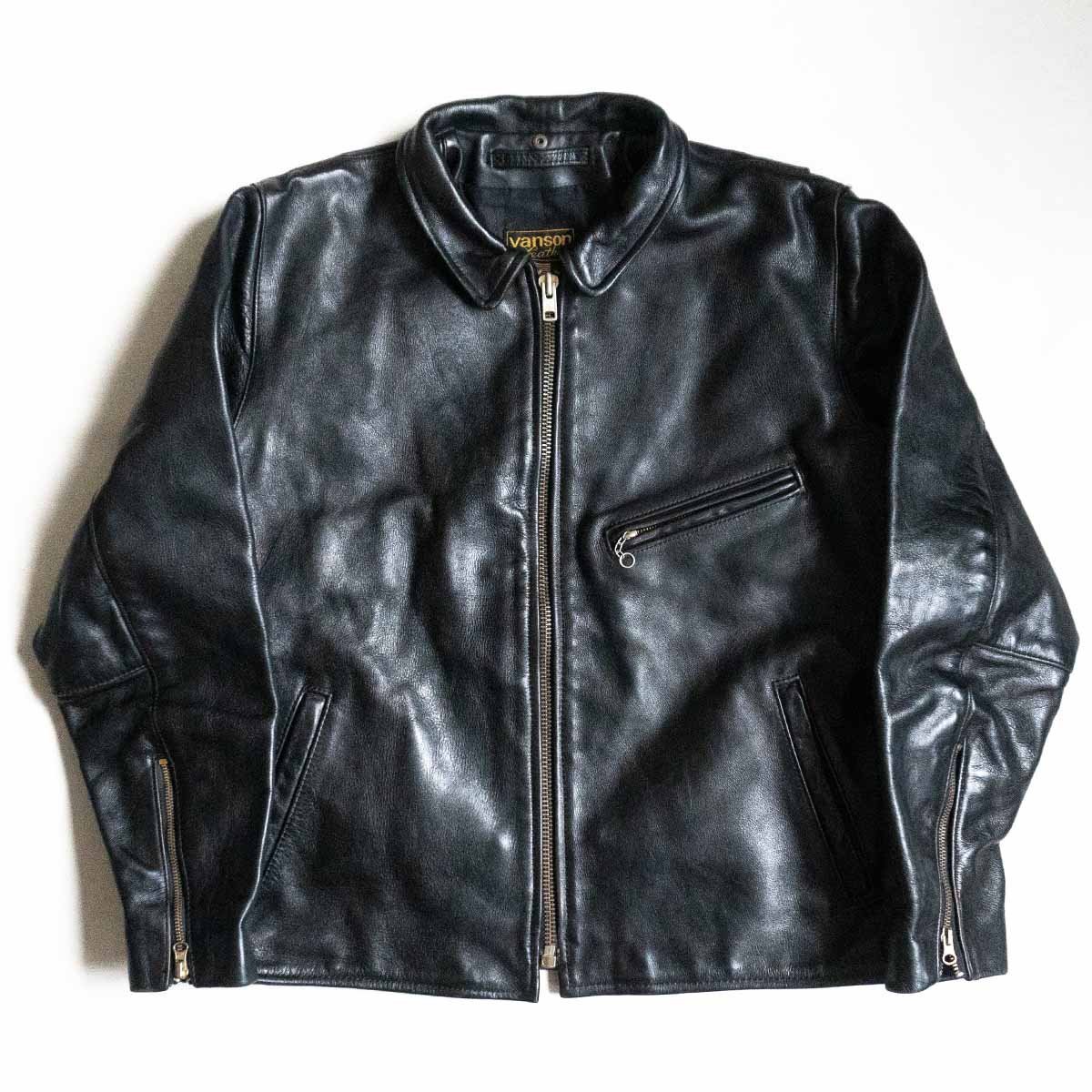 /ビッグサイズ VANSON ENF エンフィールド シングル ライダース ジャケット 48 レザー USA製 バンソン y2312191(ライダースジャケット)｜売買されたオークション情報 ...