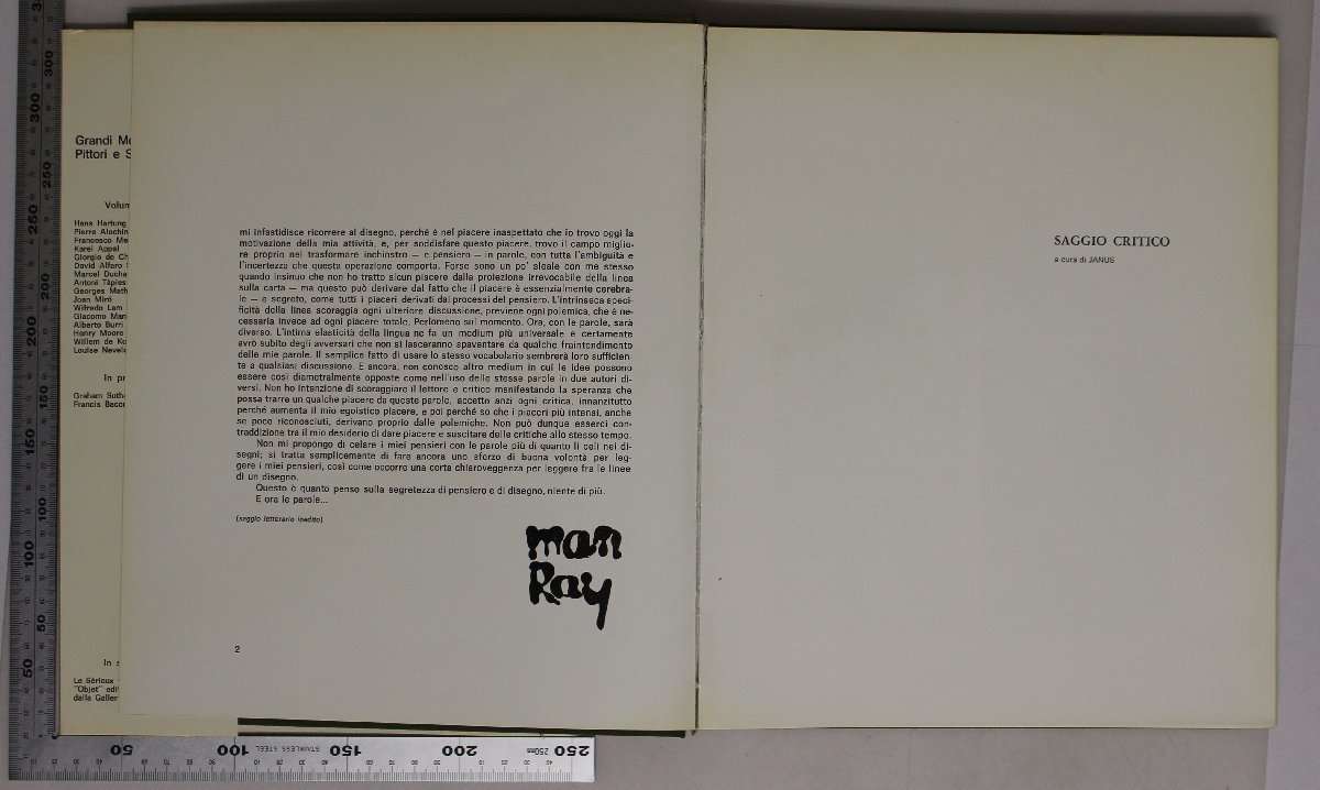 洋書図録 MAN RAY JANUS FRATELLI FABBRI EDITORI 補足:イタリア語マン レイLE GRANDI ...