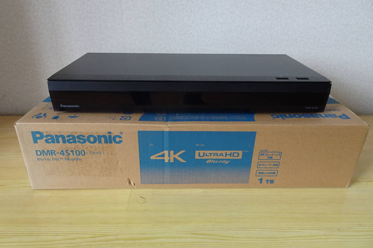 Panasonic ブルーレイレコーダDMR-4S100 DIGA ディーガ 2020年製 HDD 1TB /3番組同時録画 /BS CS ...