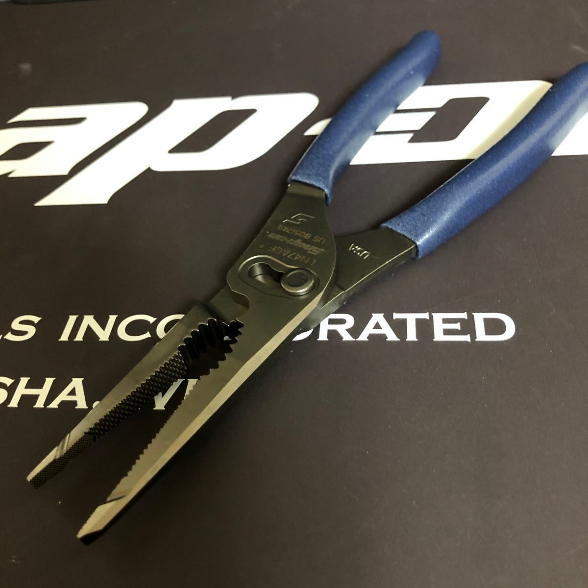 新型 大ヒット スナップオン ロングノーズプライヤー LN47ACF Snap-on パワーブルー(ロングノーズプライヤー)｜売買された ...