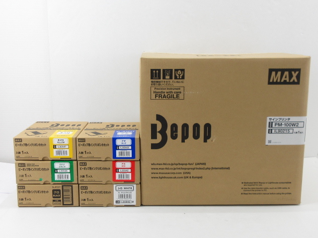 n73759-ty 開封済み MAX マックス サインプリンタ Bepop ビーポップ PM-100W2 インクリボン6色付 098-240108(プリンタ、プロッタ)｜売買されたオークション ...