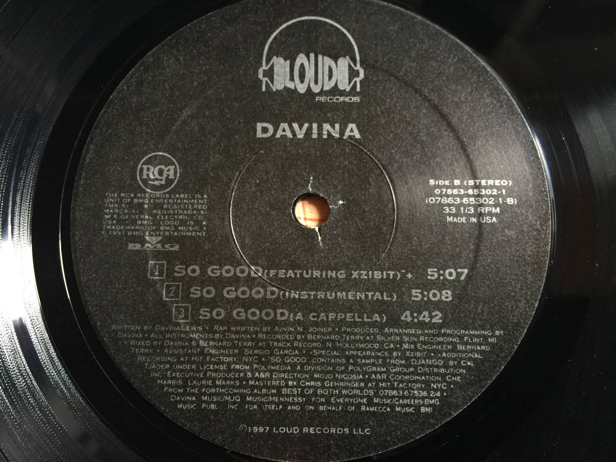 Davina / So Good 12EP Qsfb1 Loud Records 07863-65302-1 RCA Raekwon ...