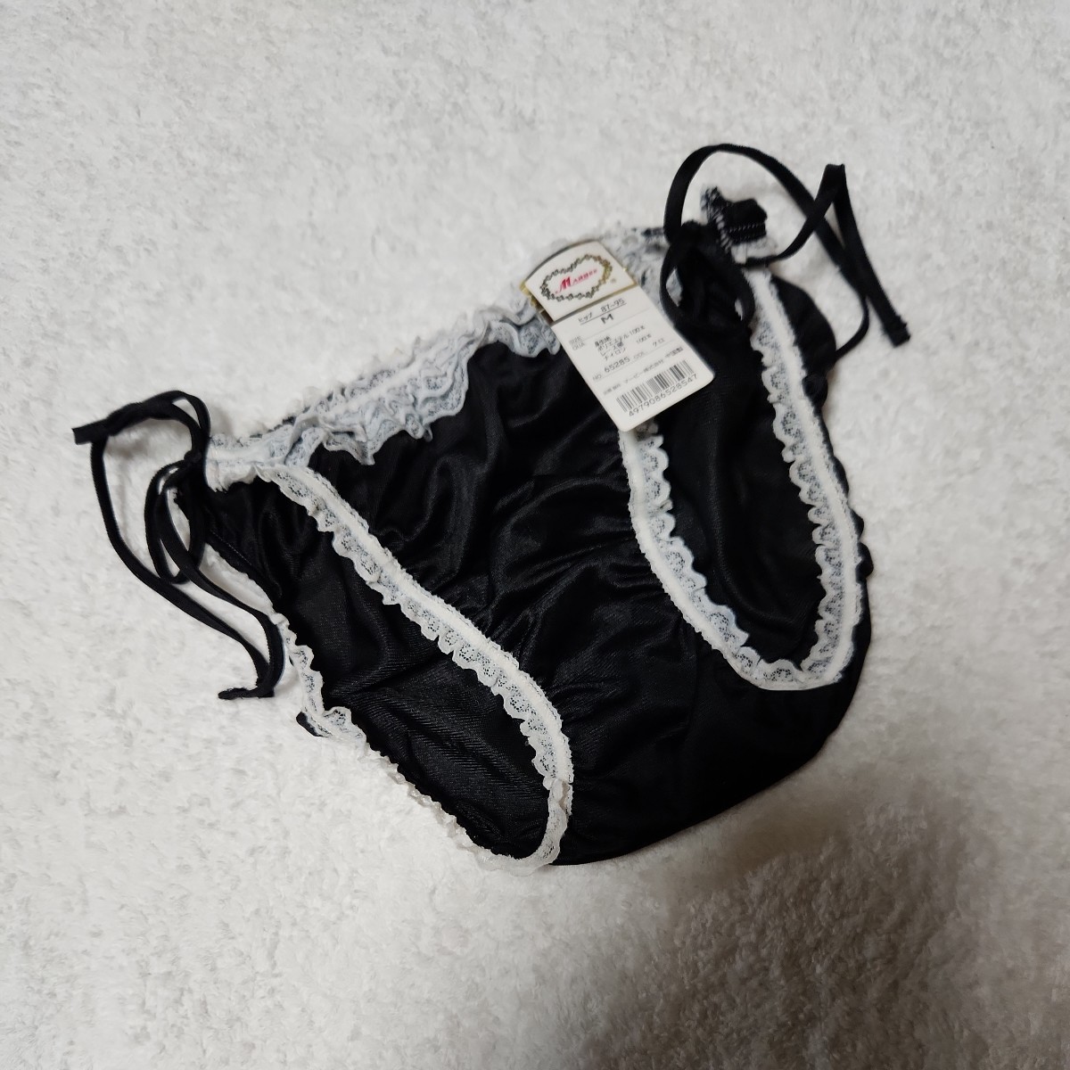 MARBEE フリフリレース脇紐スキャンティ パンティ Mサイズ ブラック系 かわいい花柄レース(ビキニ)｜売買されたオークション情報、yahooの商品情報をアーカイブ公開 - オークファン ...