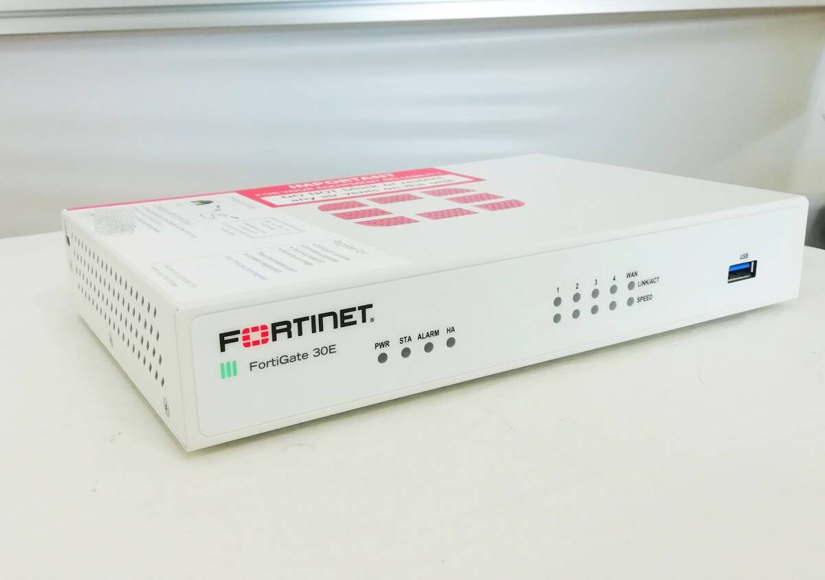 FORTINET Fortigate 30E FG-30E UTM ライセンス有り 2025-07-24 v6.0.7 build0302 ...