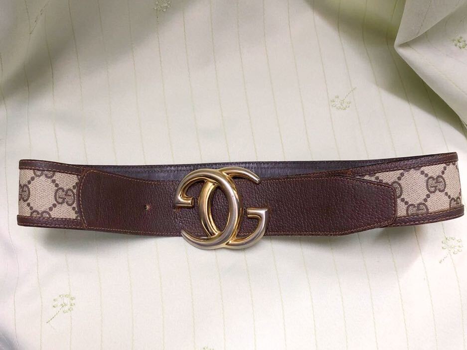 GUCCI ベルト ビンテージ 茶GGロゴ75(ベルト)｜売買されたオークション情報、yahooの商品情報をアーカイブ公開 - オークファン（aucfan.com）
