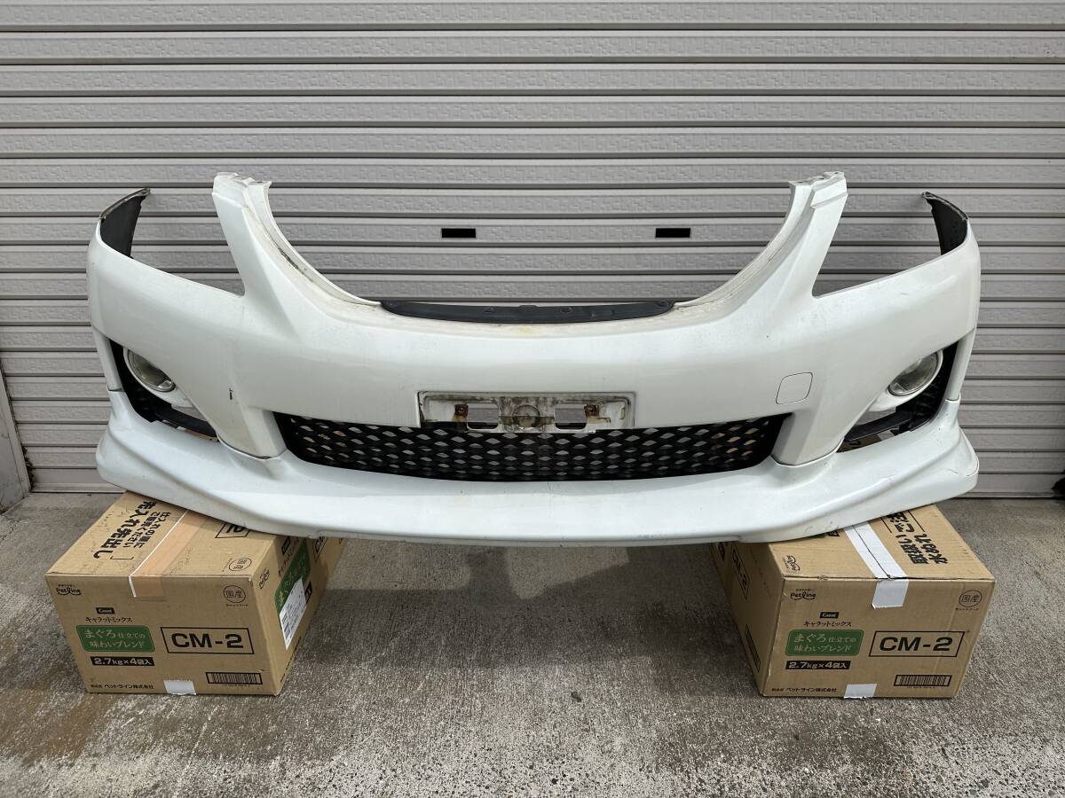 トヨタ クラウン アスリート フロントバンパー GRS200/GRS201/GRS202/GRS204/GWS204 フォグランプ付き ...