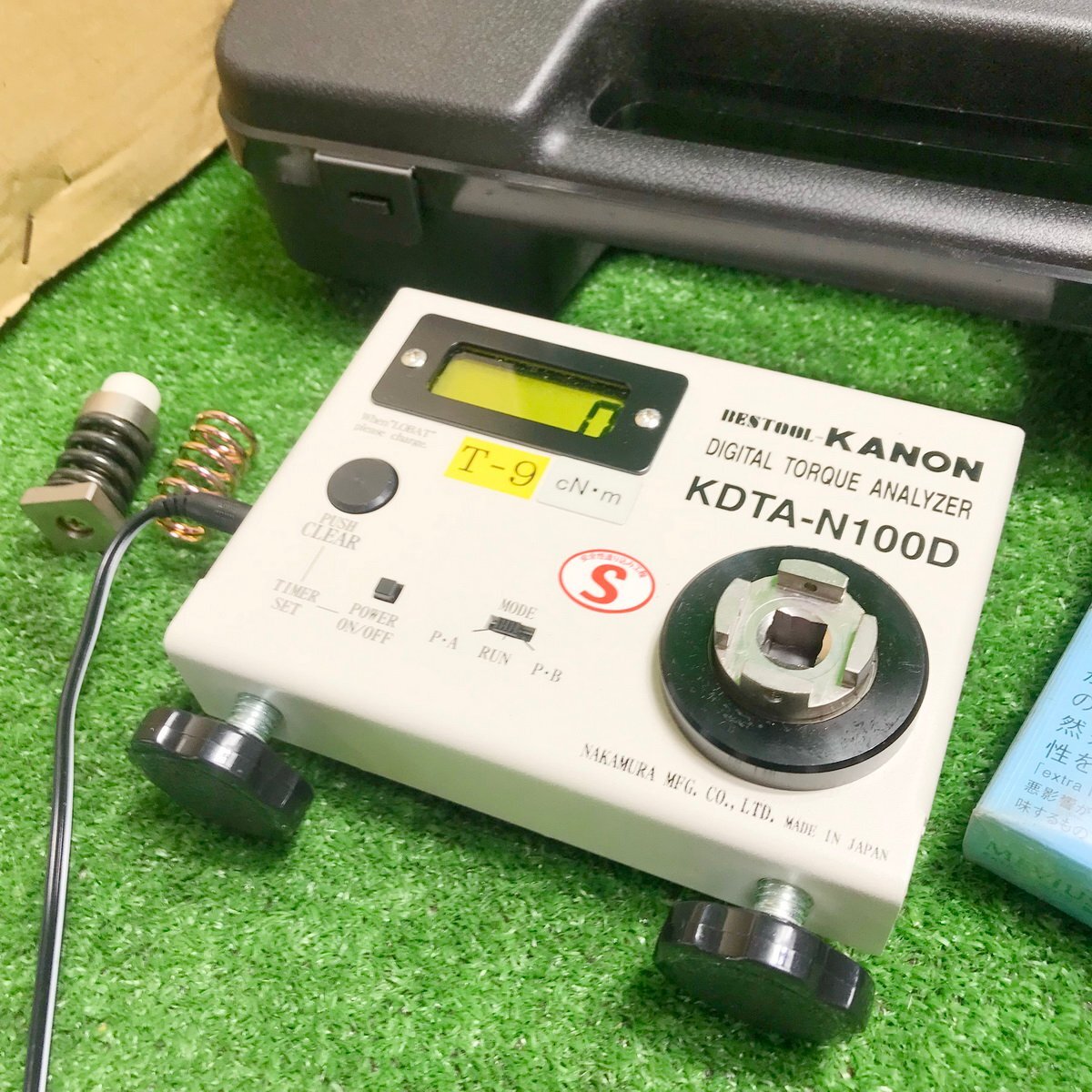 春飯m343 カノン 中村 デジタルトルクアナライザー KDTA-N100D 差込角9.5mm 測定範囲15 1000cN m モード三種類 ...
