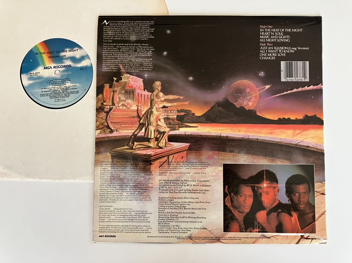 US Ori IMAGINATION / In The Heat Of The Night LP MCA-5373 イマジネーション82年2nd BOOGIE DISCO FUNK Just ...