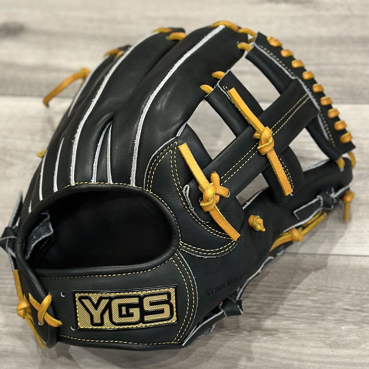 山本グラブスタジオ YGSプロライン 硬式内野用 SS56 3DIMENSIONS KIP レザー マットブラック クロスウェブ 29.5CM ...