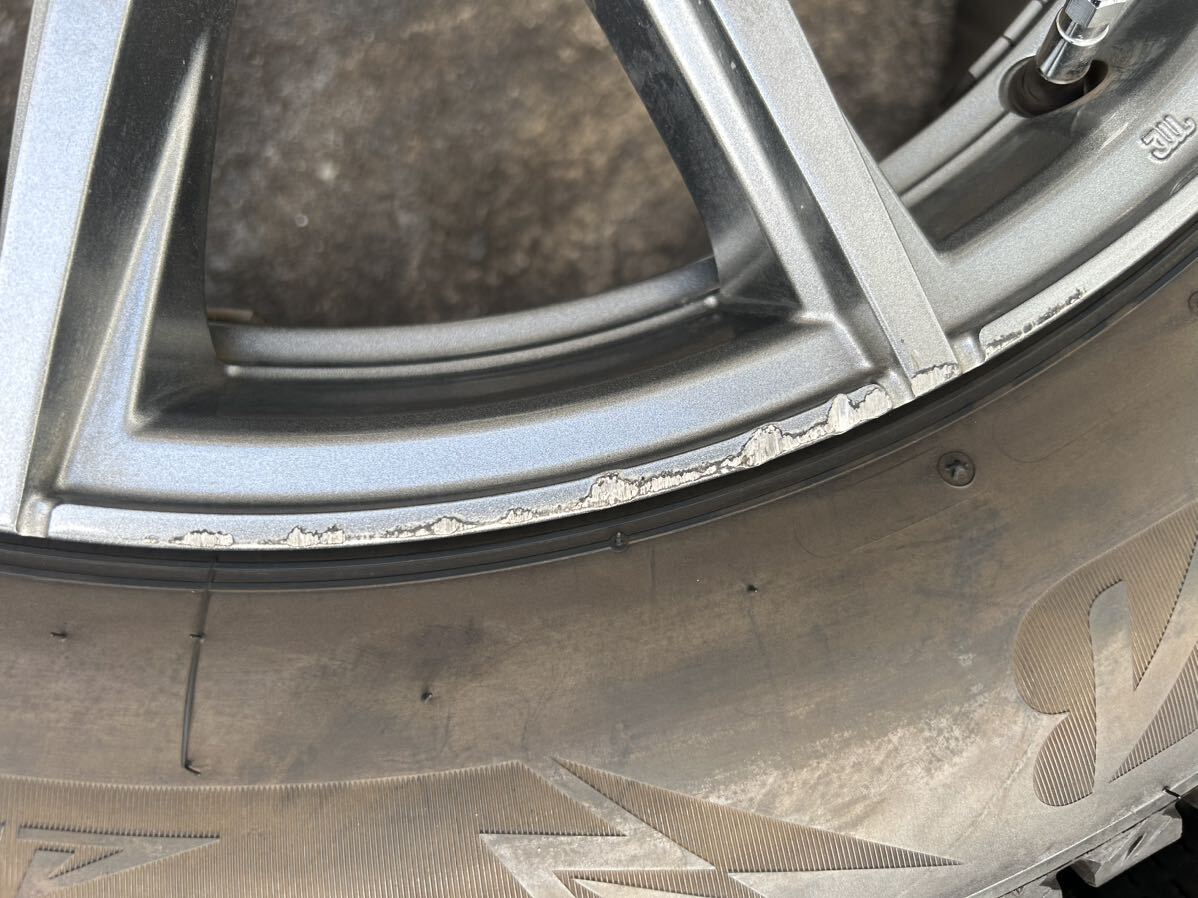 BRIDGESTONE 225/60R18 BLIZZAK DM-V3 バリ山冬MID EUNO STram 2019年 8J +42 114.3/H5 エクストレイルCR-V レクサスNX ...