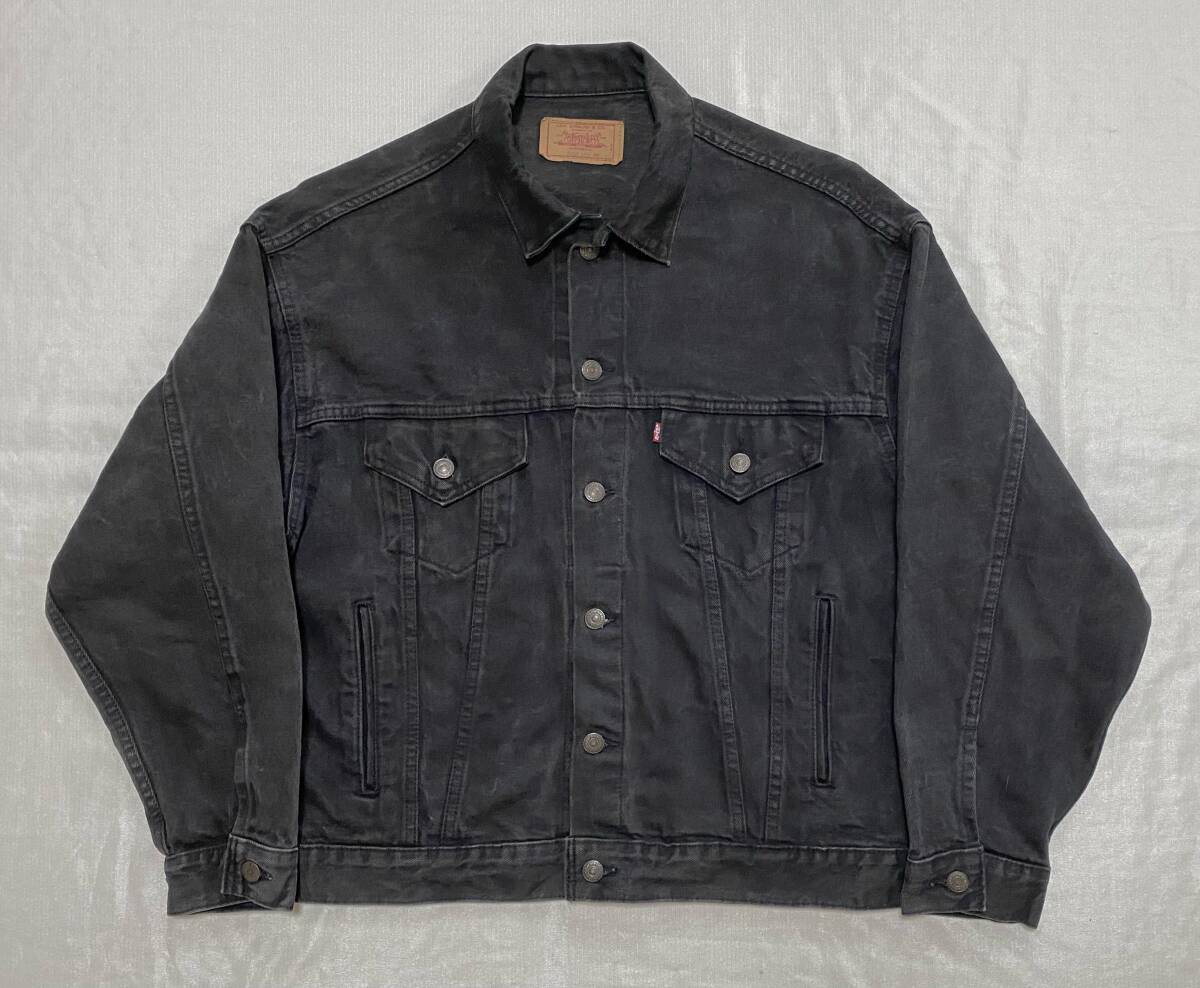 80s Levi's リーバイス 70507 0270 ブラック デニム ジャケット sise L 黒 MADE IN USA アメリカ製 ...