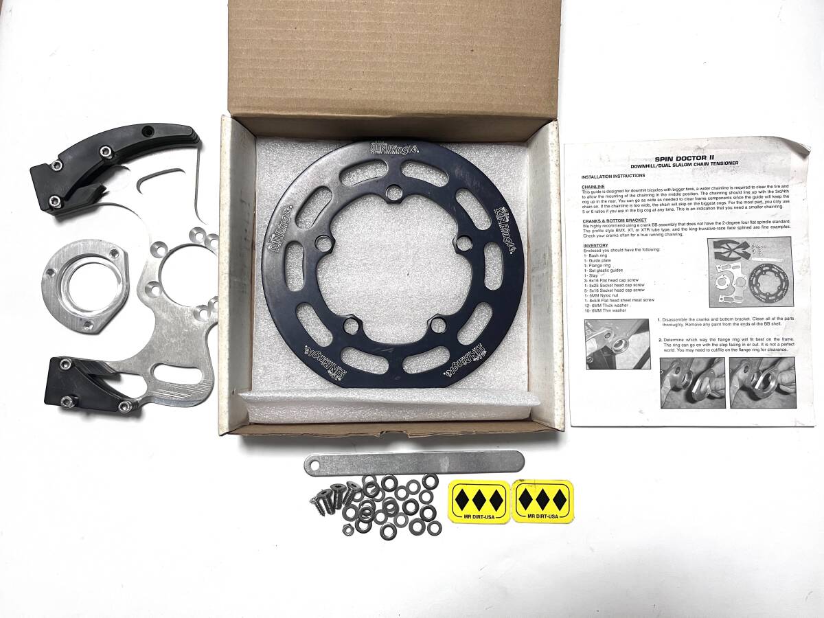 箱説明書付 SUN Ringle SPIN DOCTOR Ⅱ チェーンデバイス PCD94 USA OLD MTB ATB ダウンヒル WHITE INDUSTRIES syncros ...