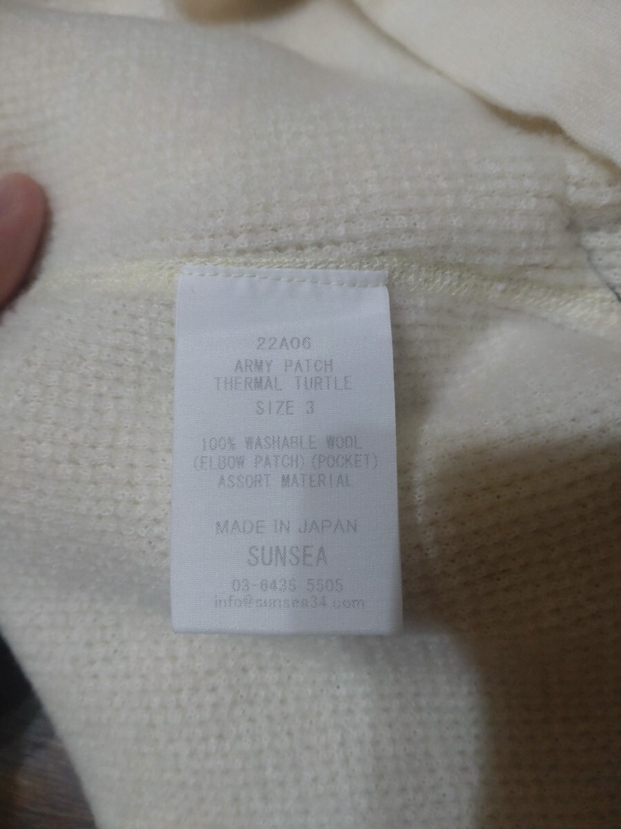 SUNSEA 22AW Army Patch Therma Turtle(Mサイズ)｜売買されたオークション情報、yahooの商品情報をアーカイブ公開 - オークファン（aucfan.com）