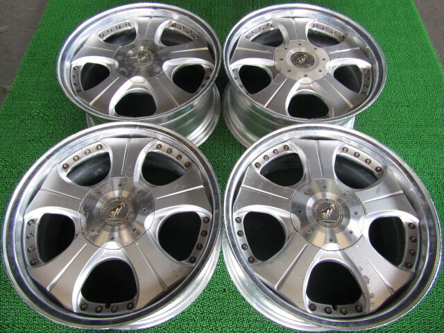 F4768 ロデオドライブ ピュアスピリッツ ラウウェル 19インチ 9J+33 139.7-6H 4本セット ジャンク 修正ベース ハイエースなど カスタム(6穴)｜売買されたオークション ...