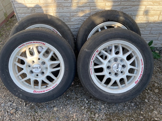 5ZIGEN DIV.3 N1R 13X5JX100 4H タイヤ付 4本セット(ラジアルタイヤ)｜売買されたオークション情報、yahooの ...
