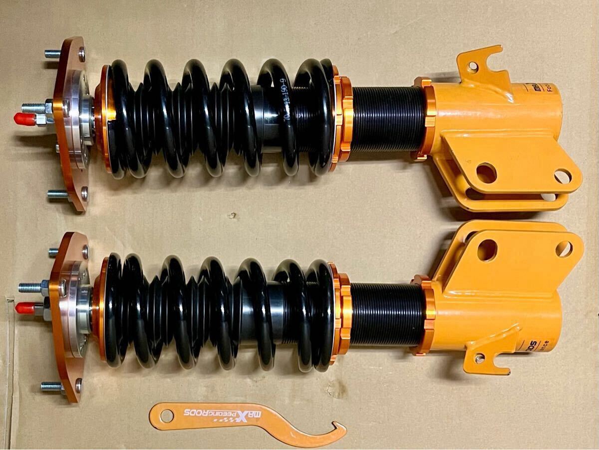 品 車高調 フロントのみ インプレッサ GDA GDB 全長調整式 24段減衰調整 イエロー スバル Maxpeedingrods(サスペンションキット（一式）)｜売買されたオークション情報 ...