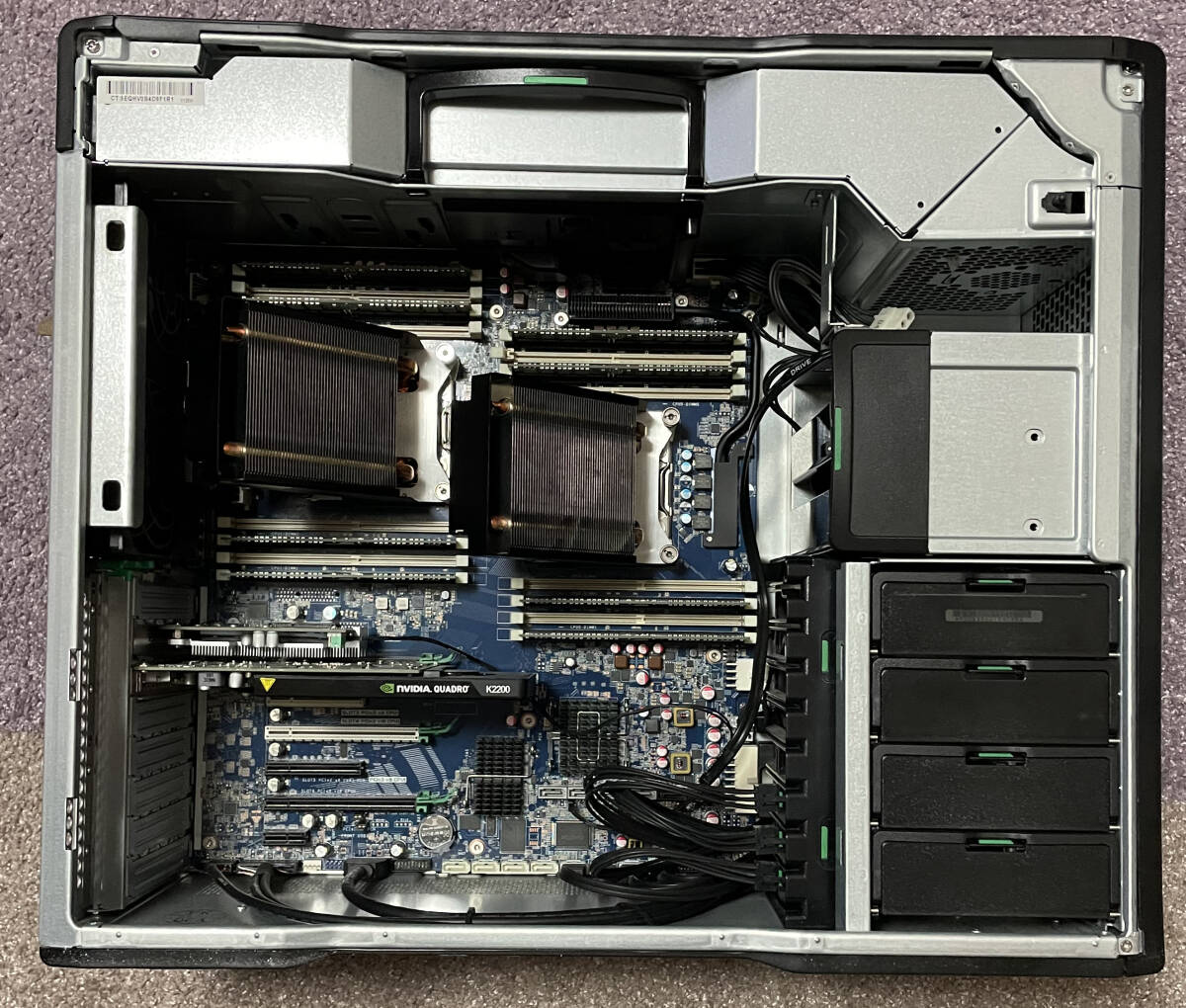 HP Workstation Z840 動作確認 CPU Xeon E5-2687 V3×2 20コア 40スレッド Quadro K2200 メモリー128GB SSD239GB HDD 1 ...
